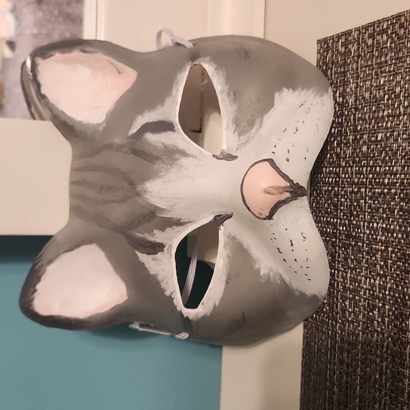 Costumes | Molded Paper Mache Cat Mask Norwegian Forest Cat | Poshmark